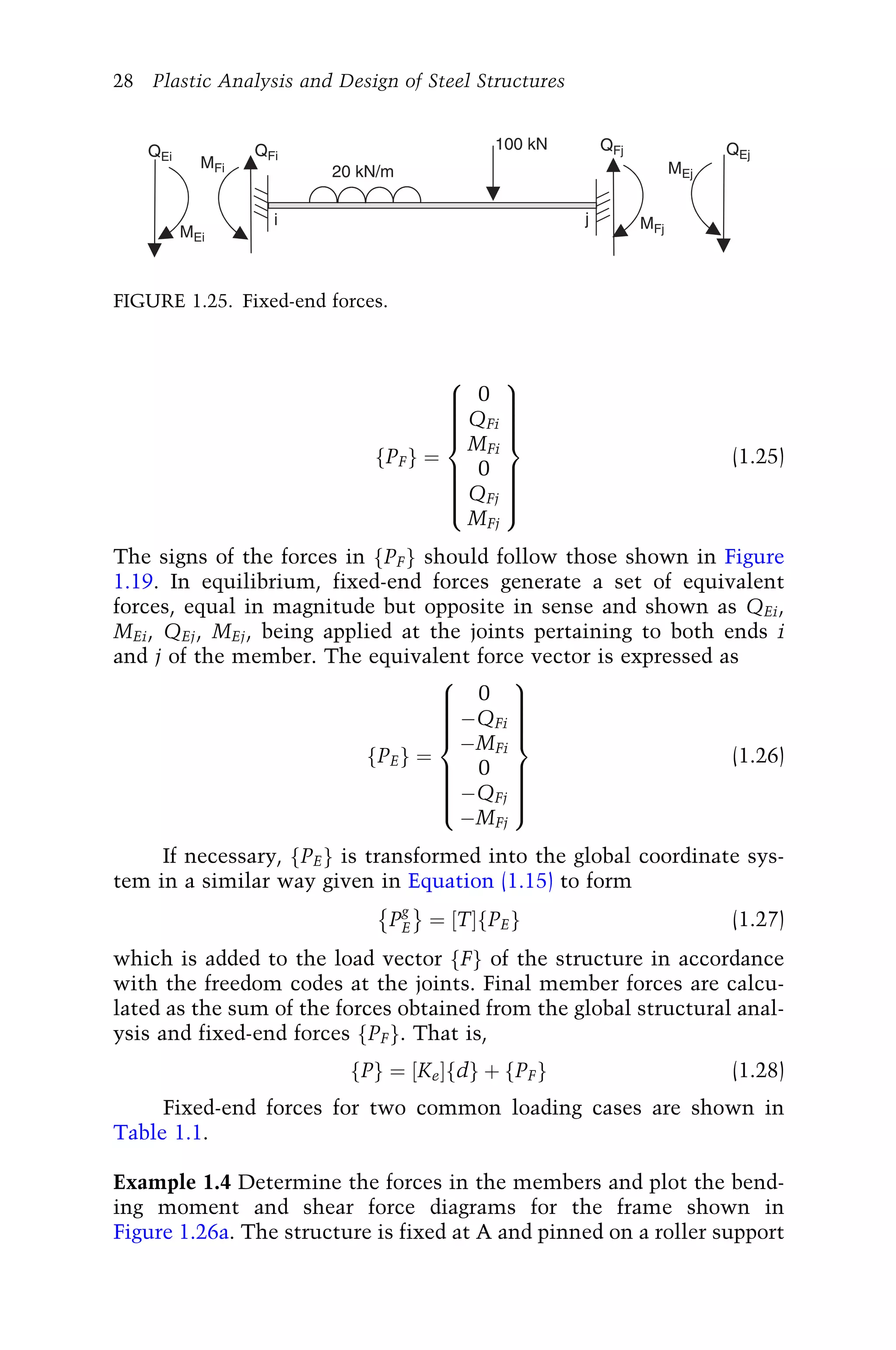 Ch 1 structural analysis stiffness method | PDF