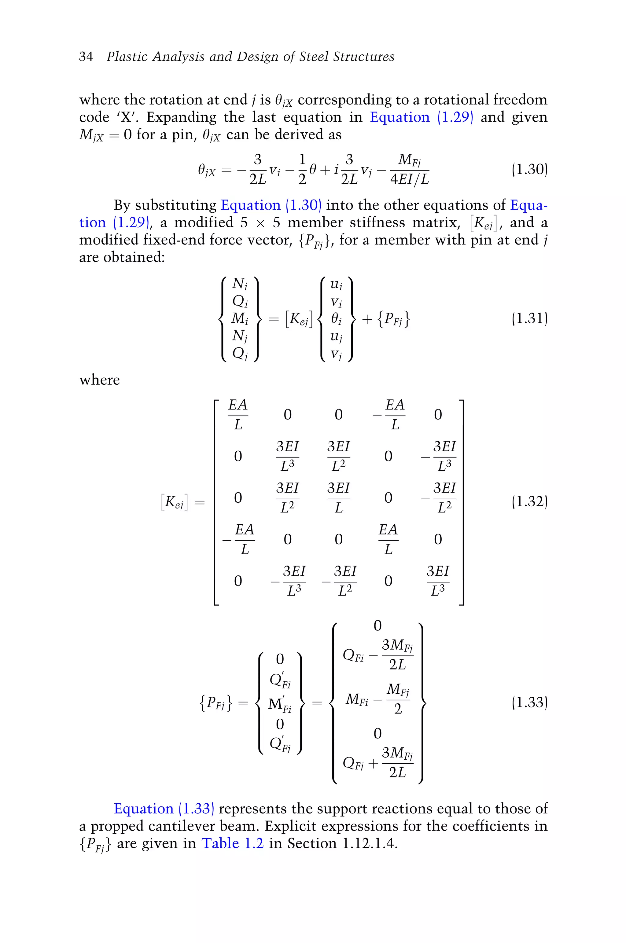 Ch 1 structural analysis stiffness method | PDF