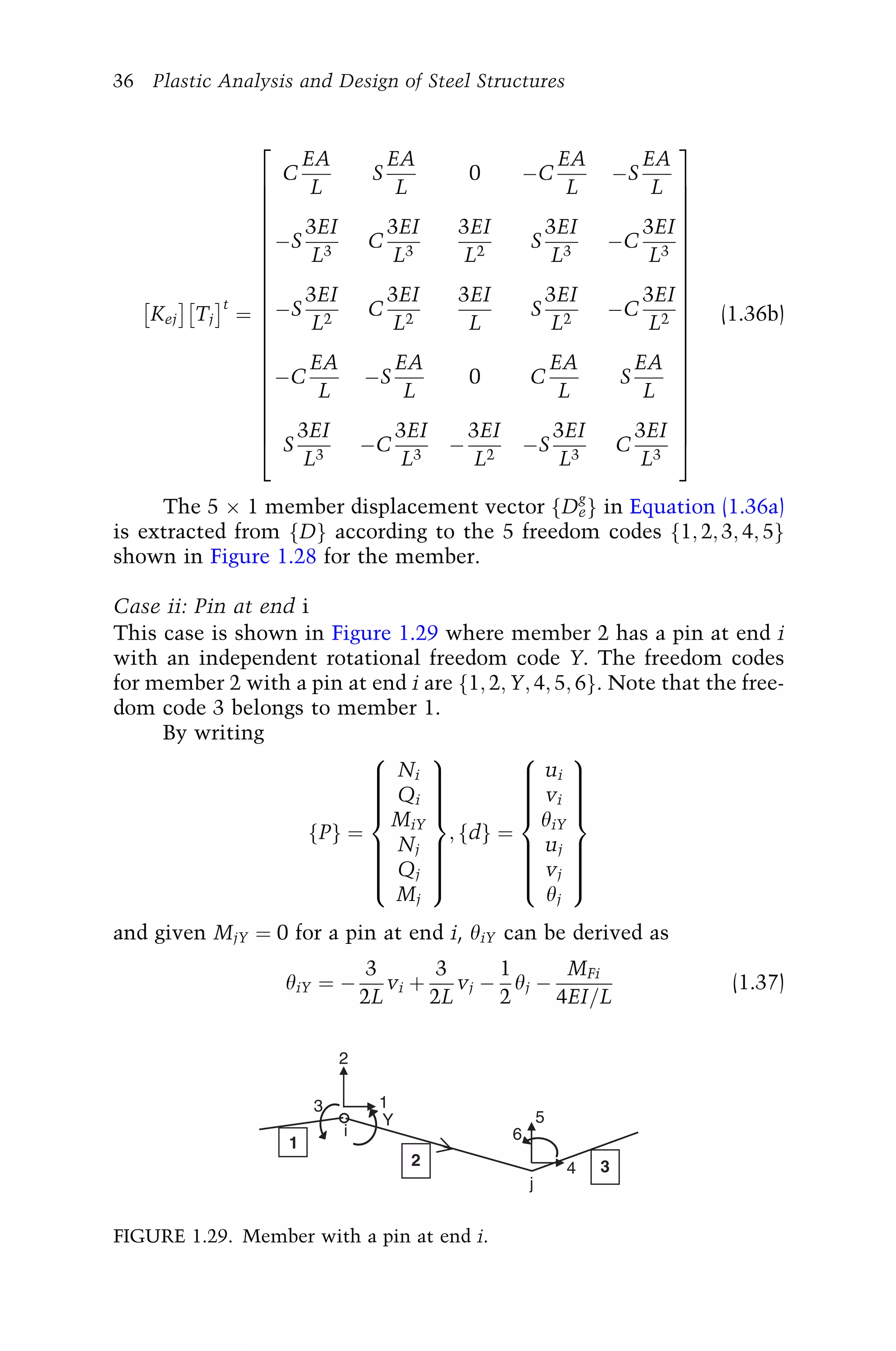 Ch 1 structural analysis stiffness method | PDF