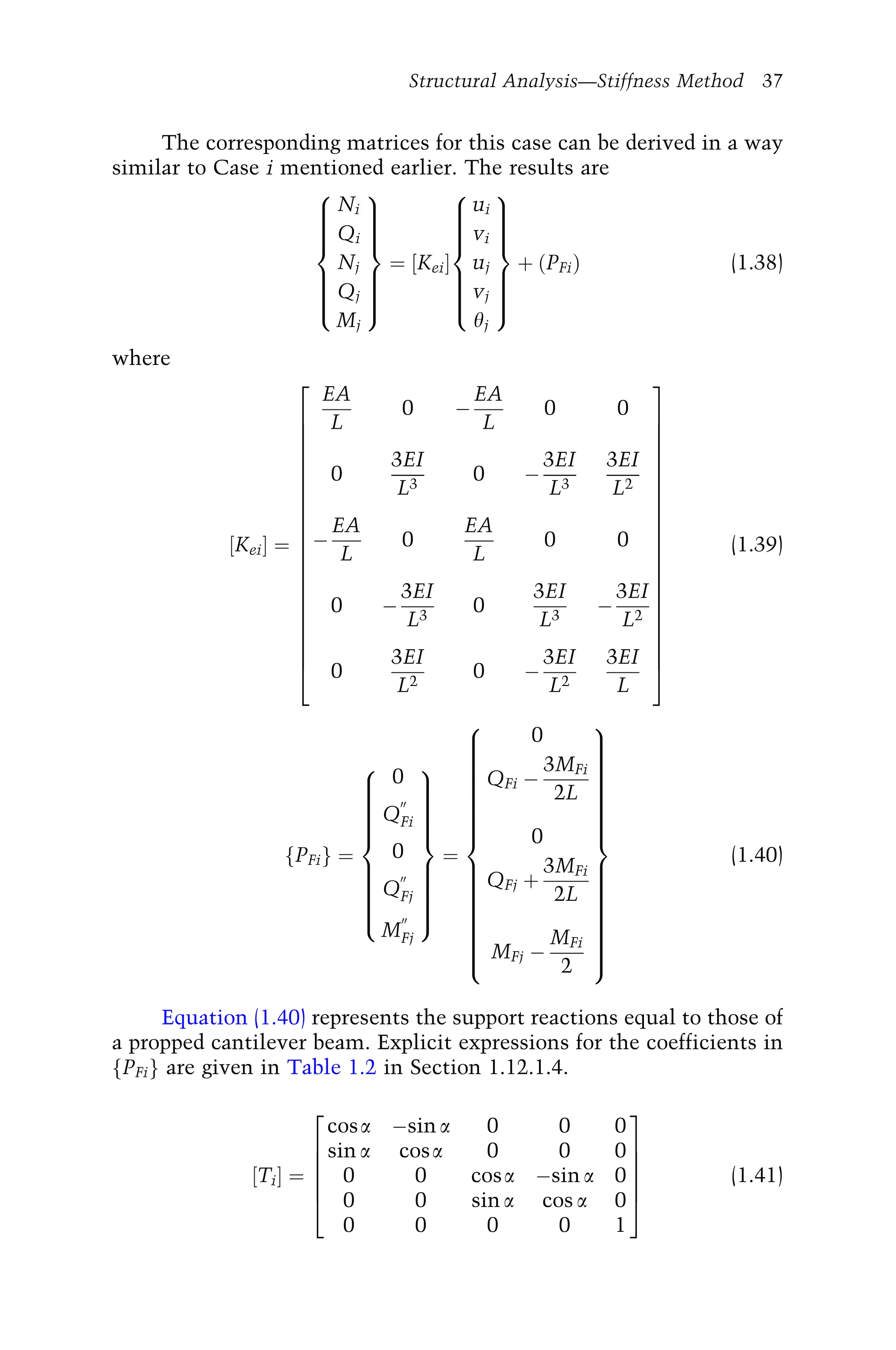 Ch 1 structural analysis stiffness method | PDF