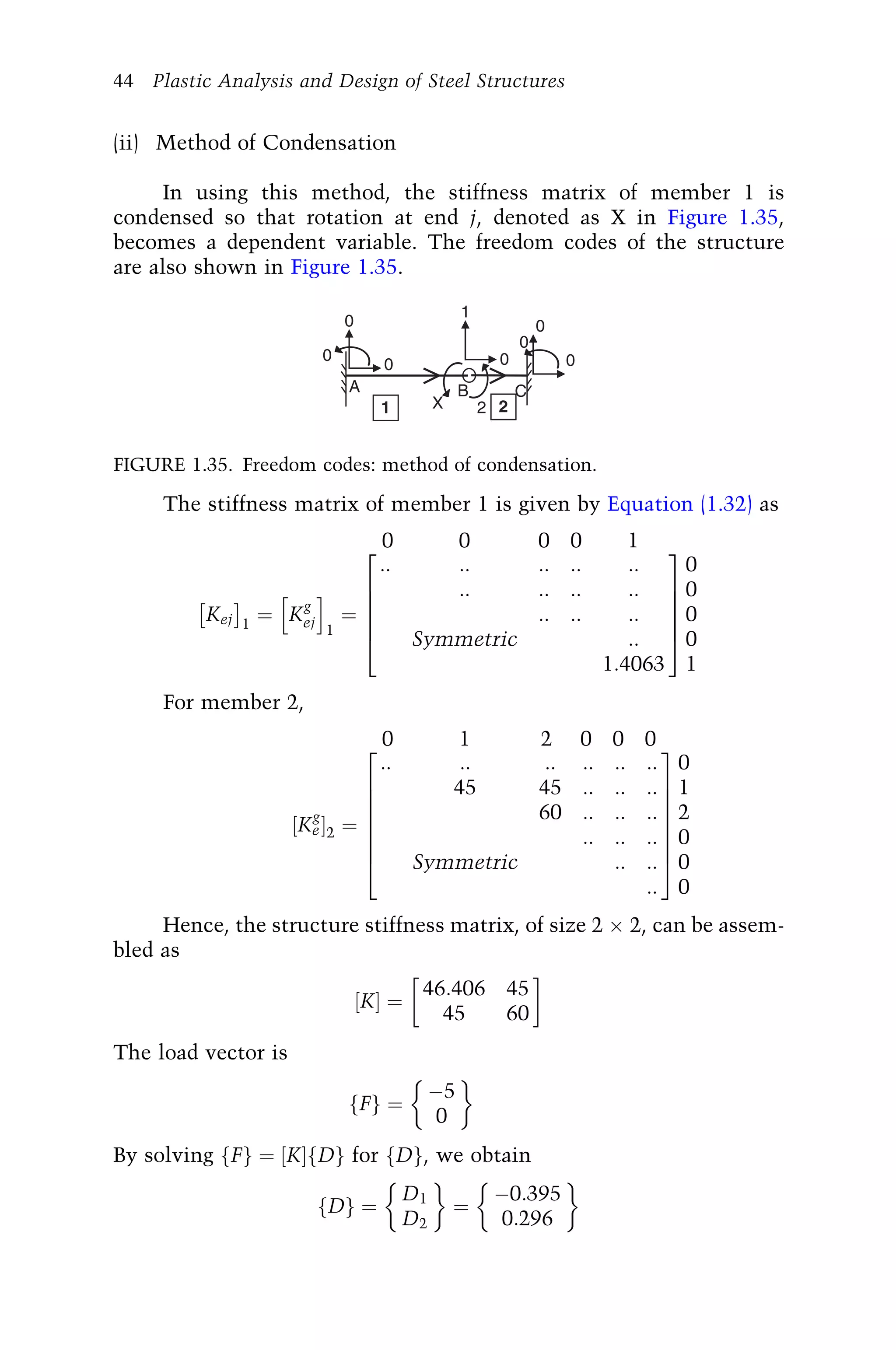 Ch 1 structural analysis stiffness method | PDF