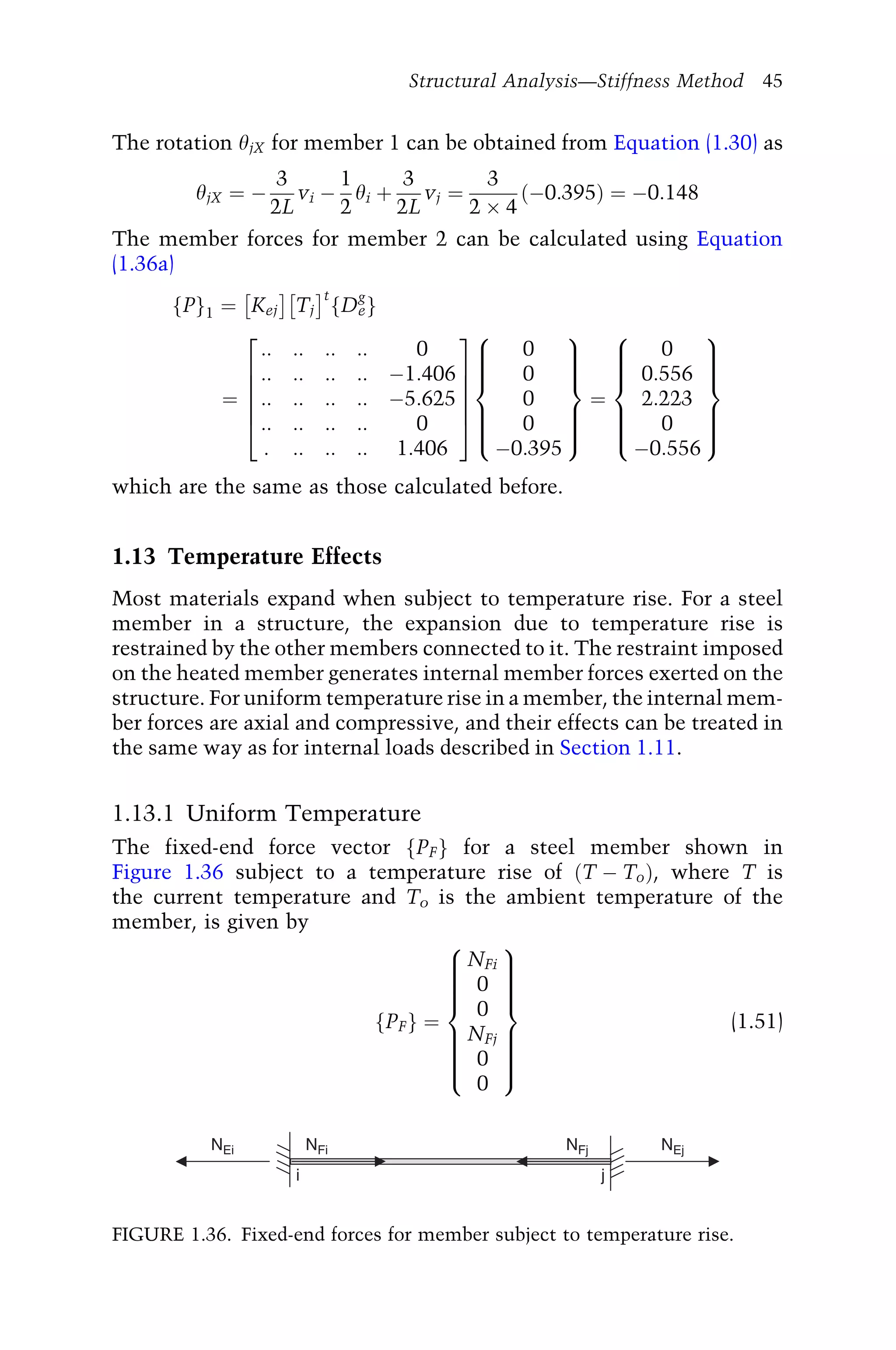 Ch 1 structural analysis stiffness method | PDF