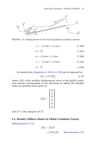 Ch 1 structural analysis stiffness method | PDF