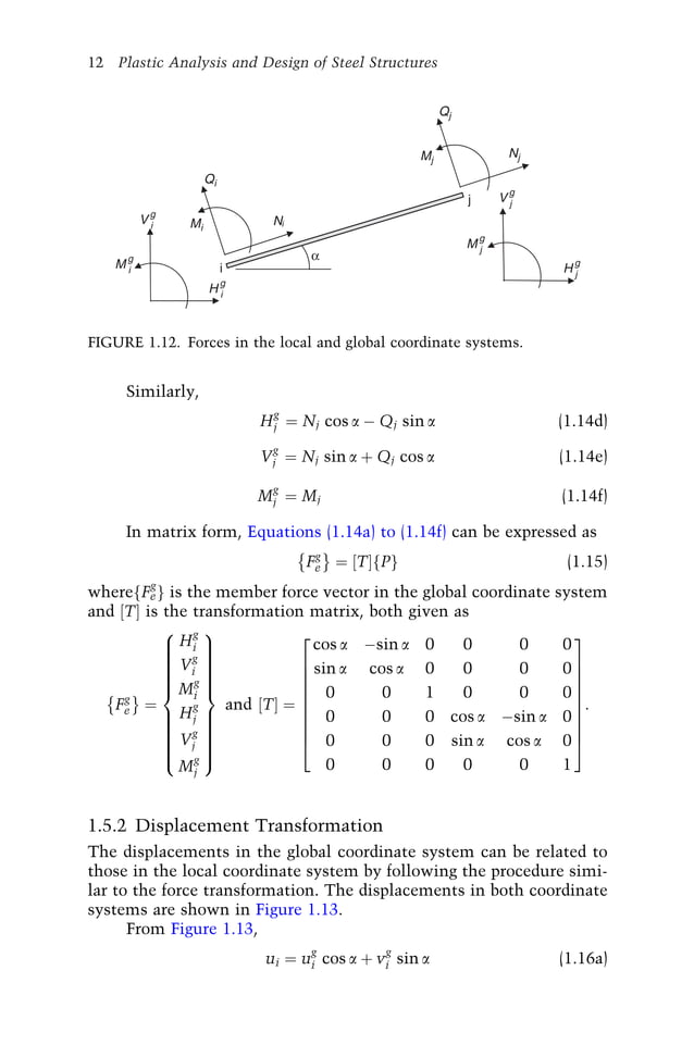 Ch 1 structural analysis stiffness method | PDF