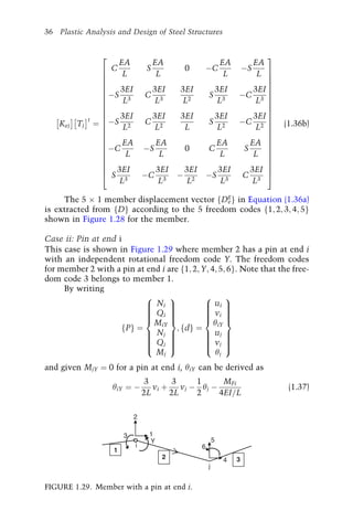 Ch 1 structural analysis stiffness method | PDF
