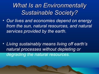 1-1 Sustainablility Notes | PPT
