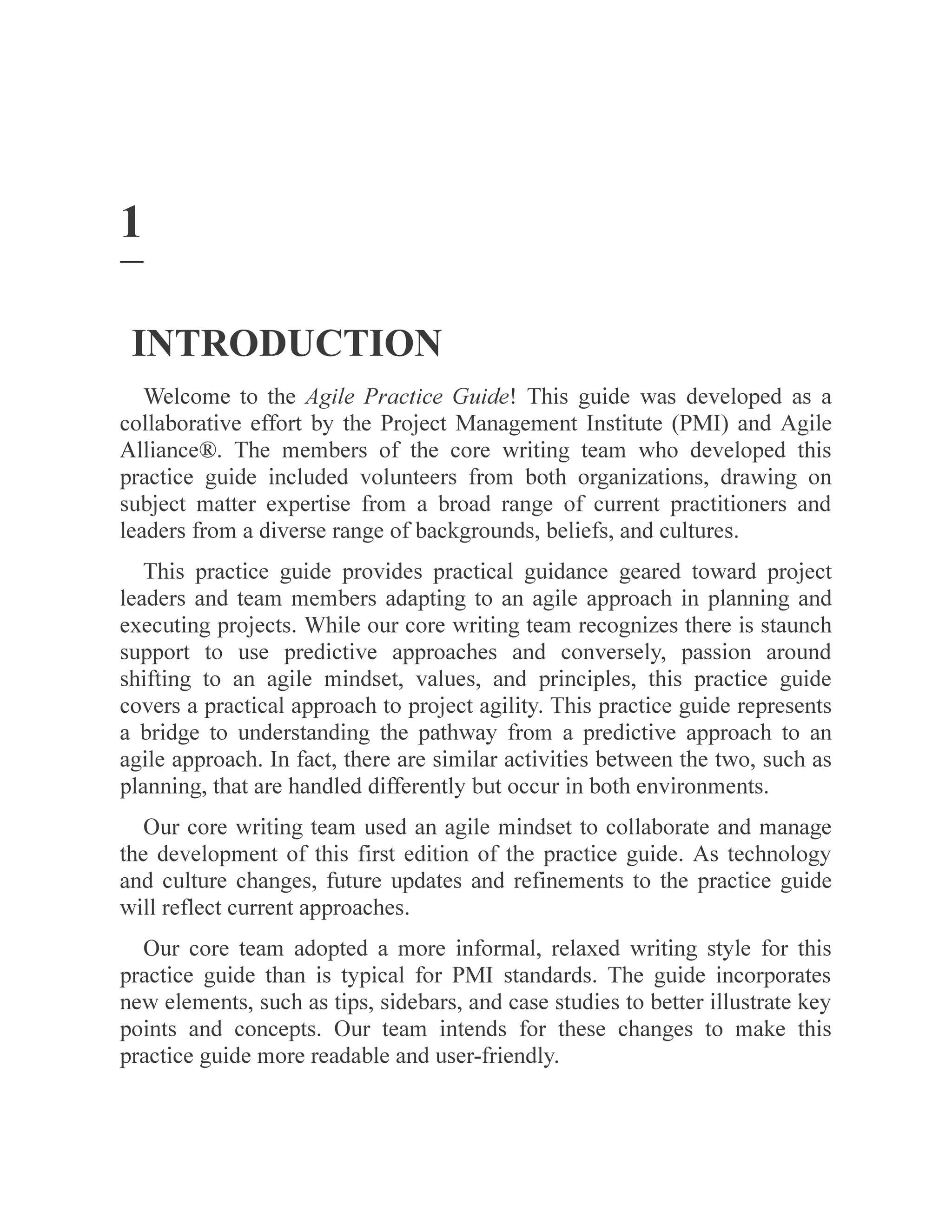 Ch1 the agile practice guide | PDF