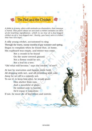 Ch 1 The Best Christmas Present in the World & The Ant and the Cricket ...