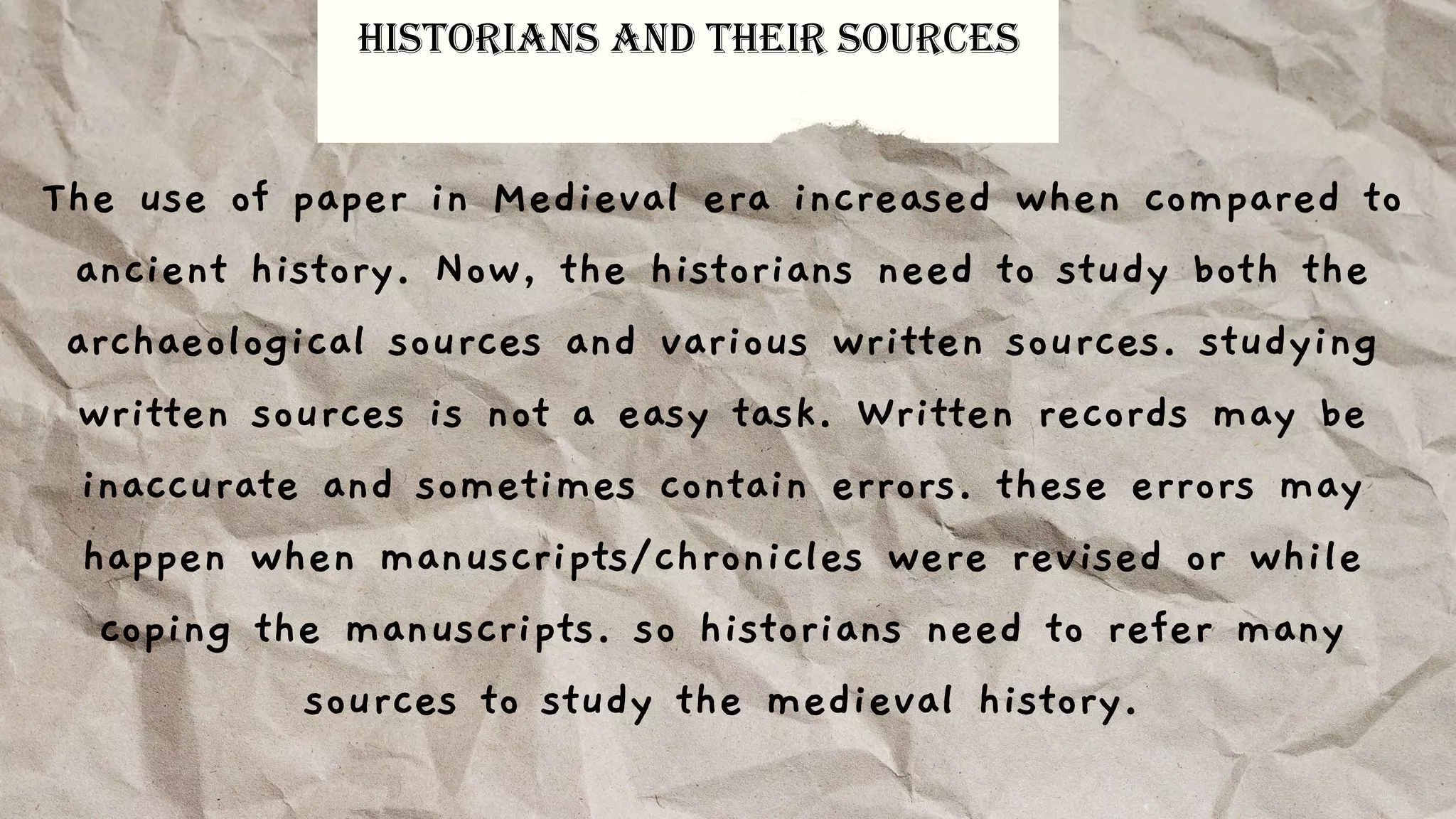 Tracing changes through a thousand years Class 7 | PPTX