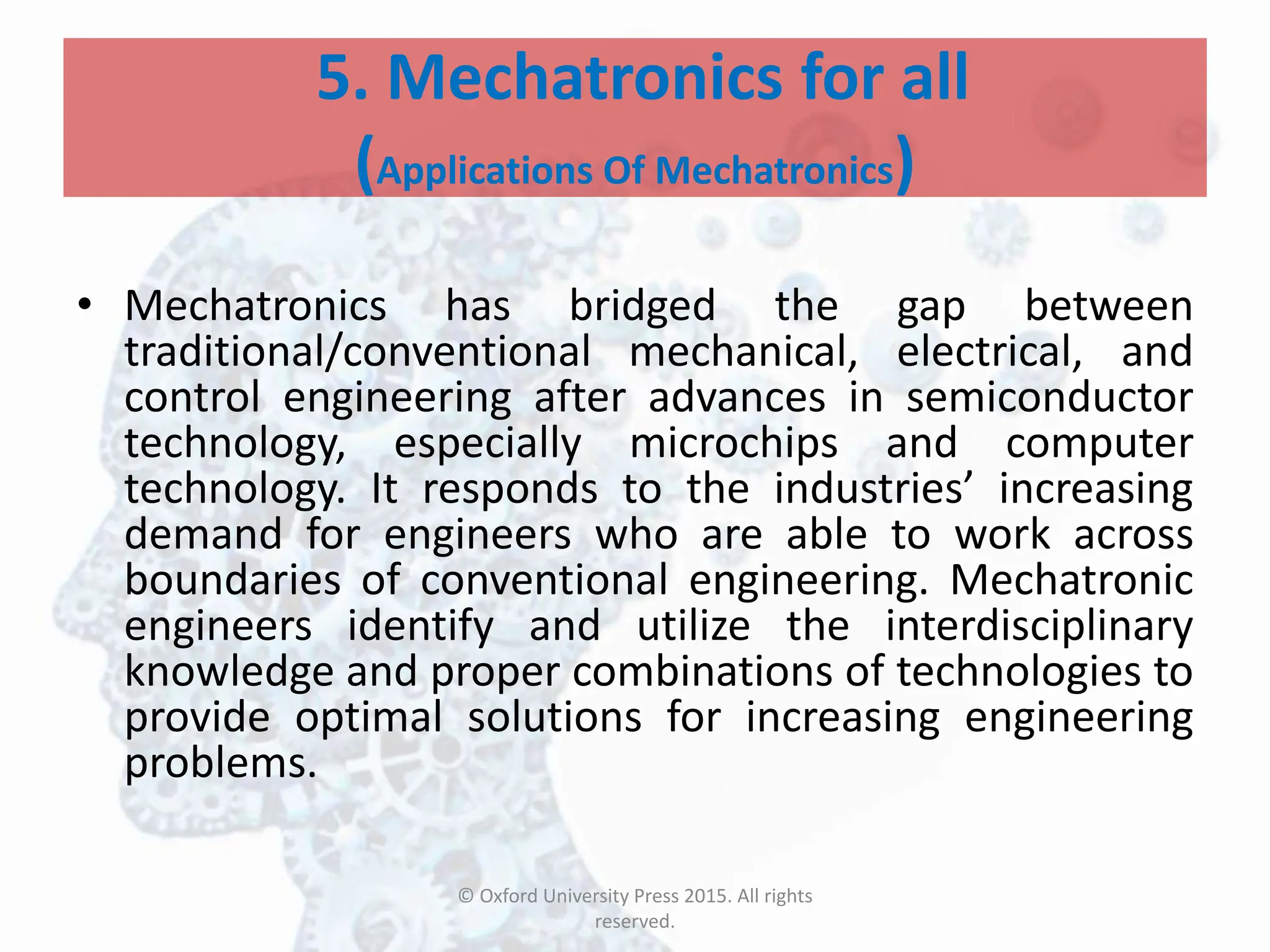 CH 1 Understanding Mechatronics Final.pptx | Robotics | Technology & Computing