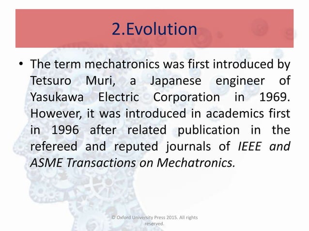 CH 1 Understanding Mechatronics Final.pptx | Robotics | Technology ...