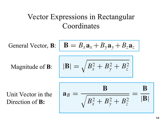 Chapter one Vector Analysis electromagnetics | PPT