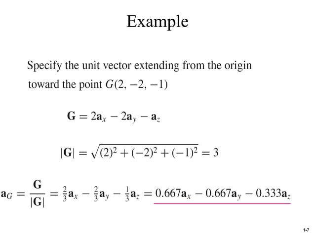 Chapter one Vector Analysis electromagnetics | PPT