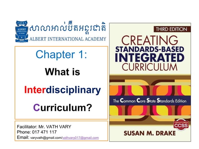 CH 1 What Is Interdisciplinary Curriculum_(Creating standards-based ...