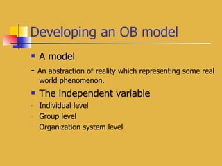 Ch1 what is organizational behavior | PPT