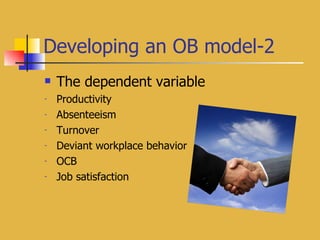 Ch1 what is organizational behavior | PPT