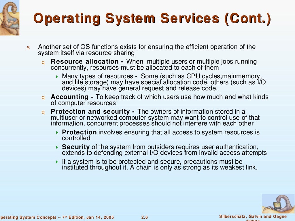 Chapter 2 - Operating System Structures
