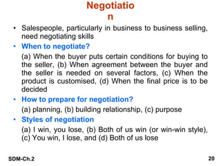 Ch2: Personal Selling: Preparation and Process | PPT