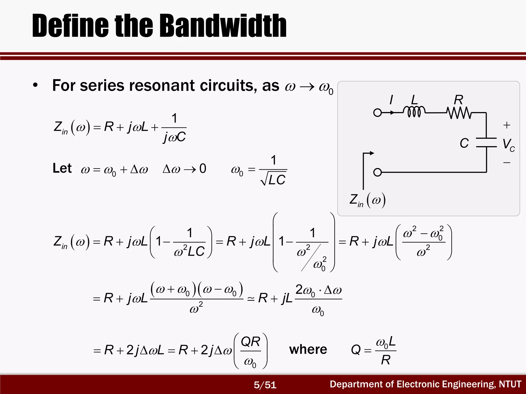 RF Circuit Design - [Ch2-1] Resonator and Impedance Matching | PDF