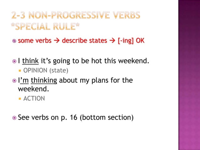 Chapter 2: Present and Past; Simple and Progressive | PPTX