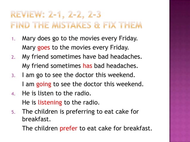 Chapter 2: Present and Past; Simple and Progressive | PPTX