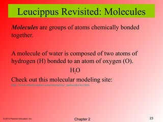 Ch2.12.atoms ppt | PPT | Chemistry | Science