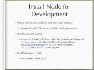 Node Web Development 2nd Edition: Chapter2 Setup Node and NPM | PDF | Operating Systems ...