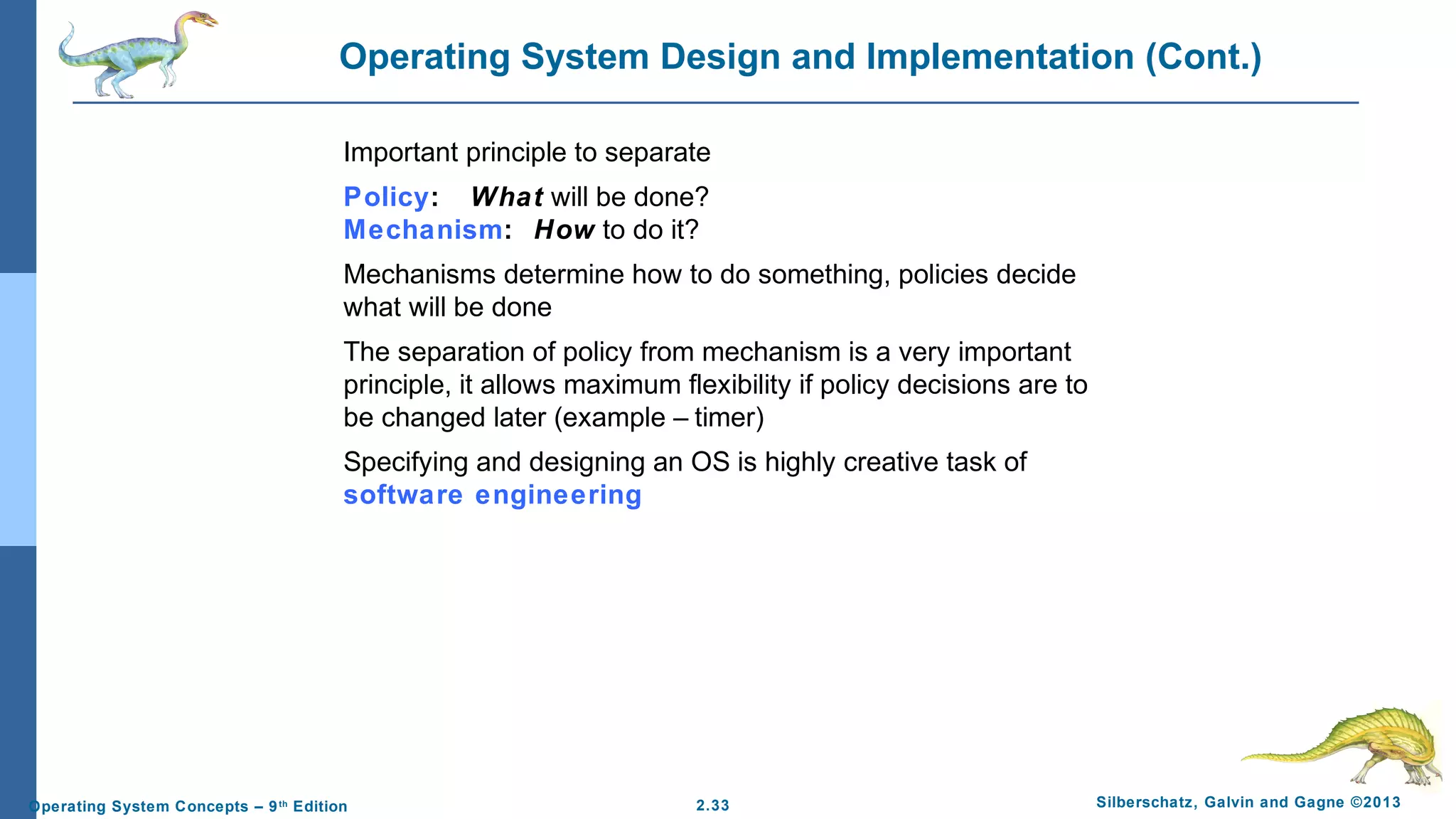 Chapter 2: Operating System Structures | PPT