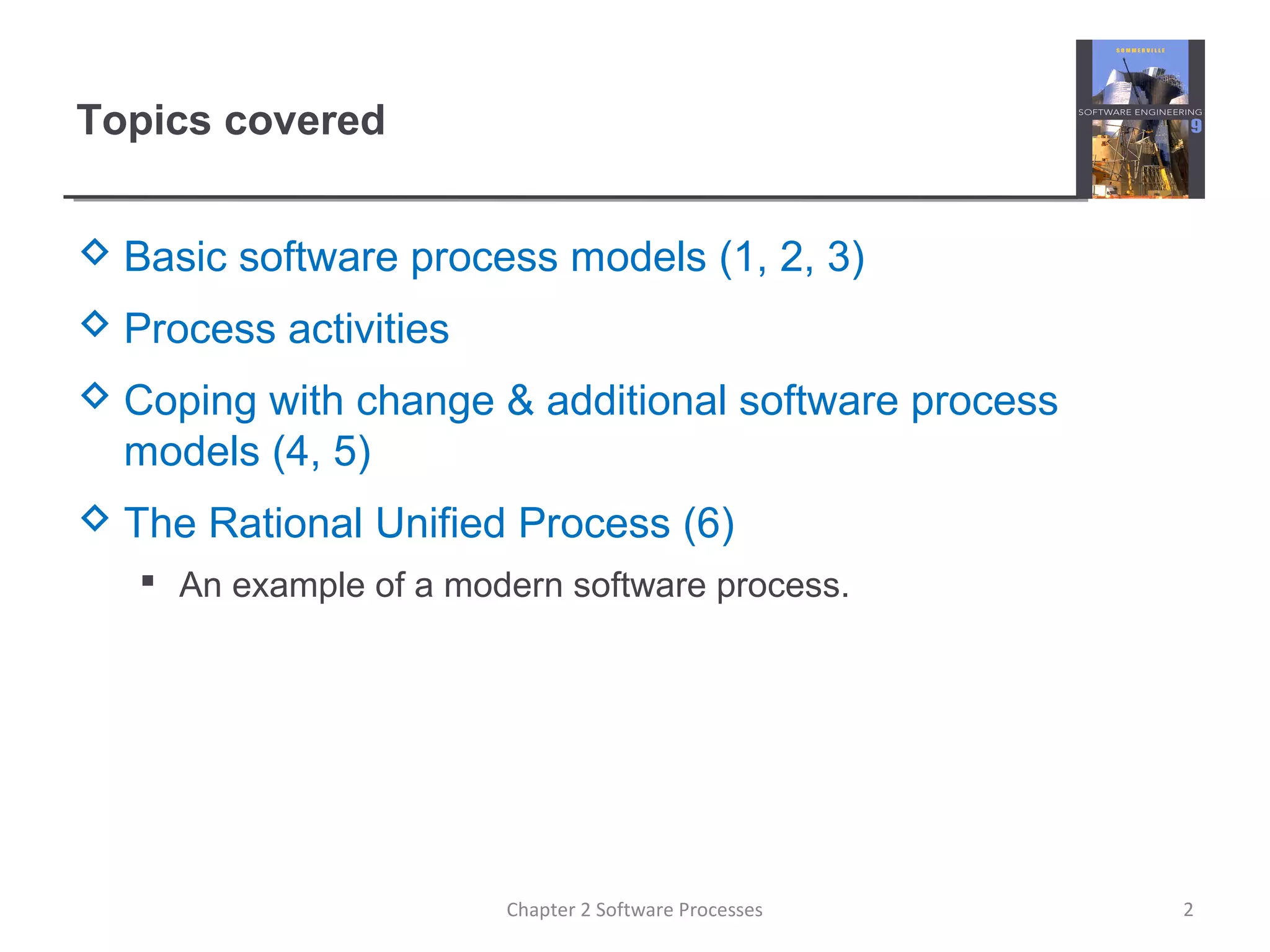 Ian Sommerville, Software Engineering, 9th Edition Ch2 | PPT