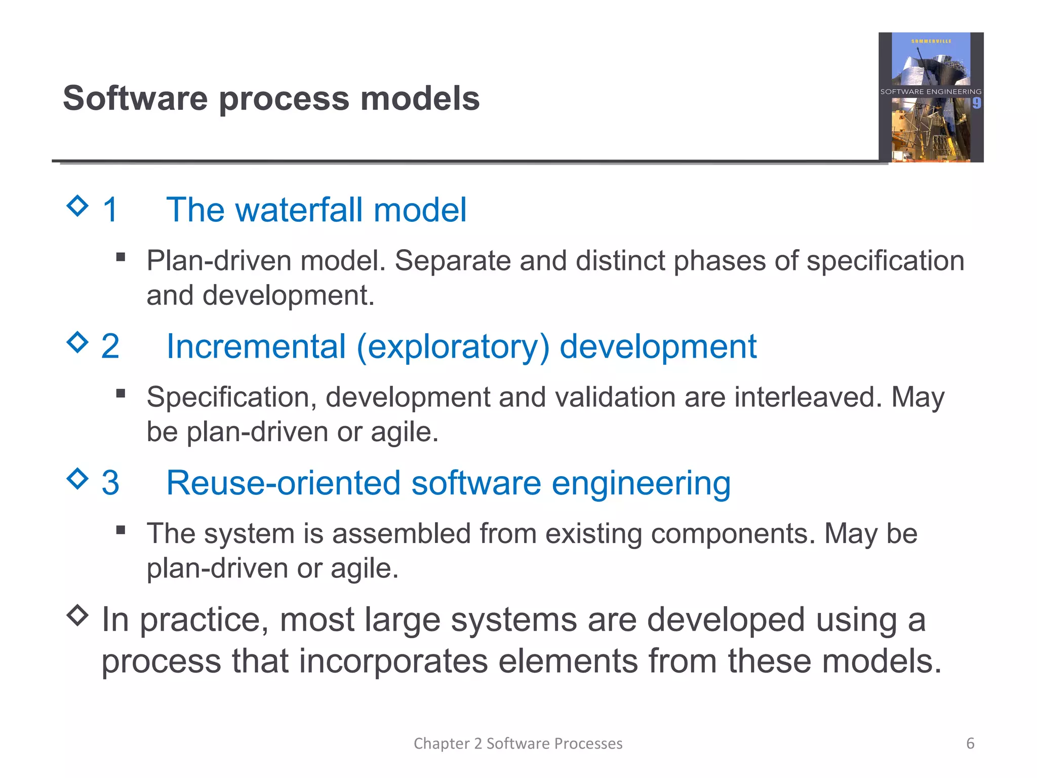 Ian Sommerville, Software Engineering, 9th Edition Ch2 | PPT