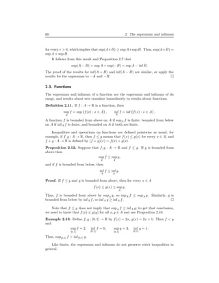Supremum And Infimum | PDF