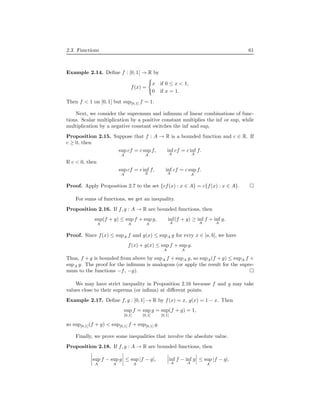 Supremum And Infimum | PDF