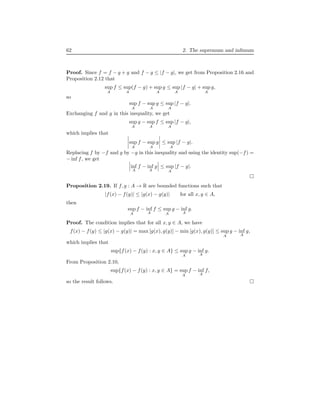 Supremum And Infimum | PDF