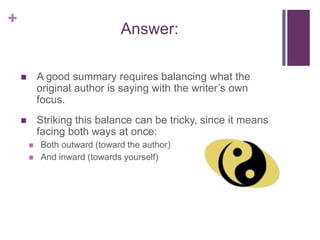 They Say, I Say: Chapter 2 | PPTX