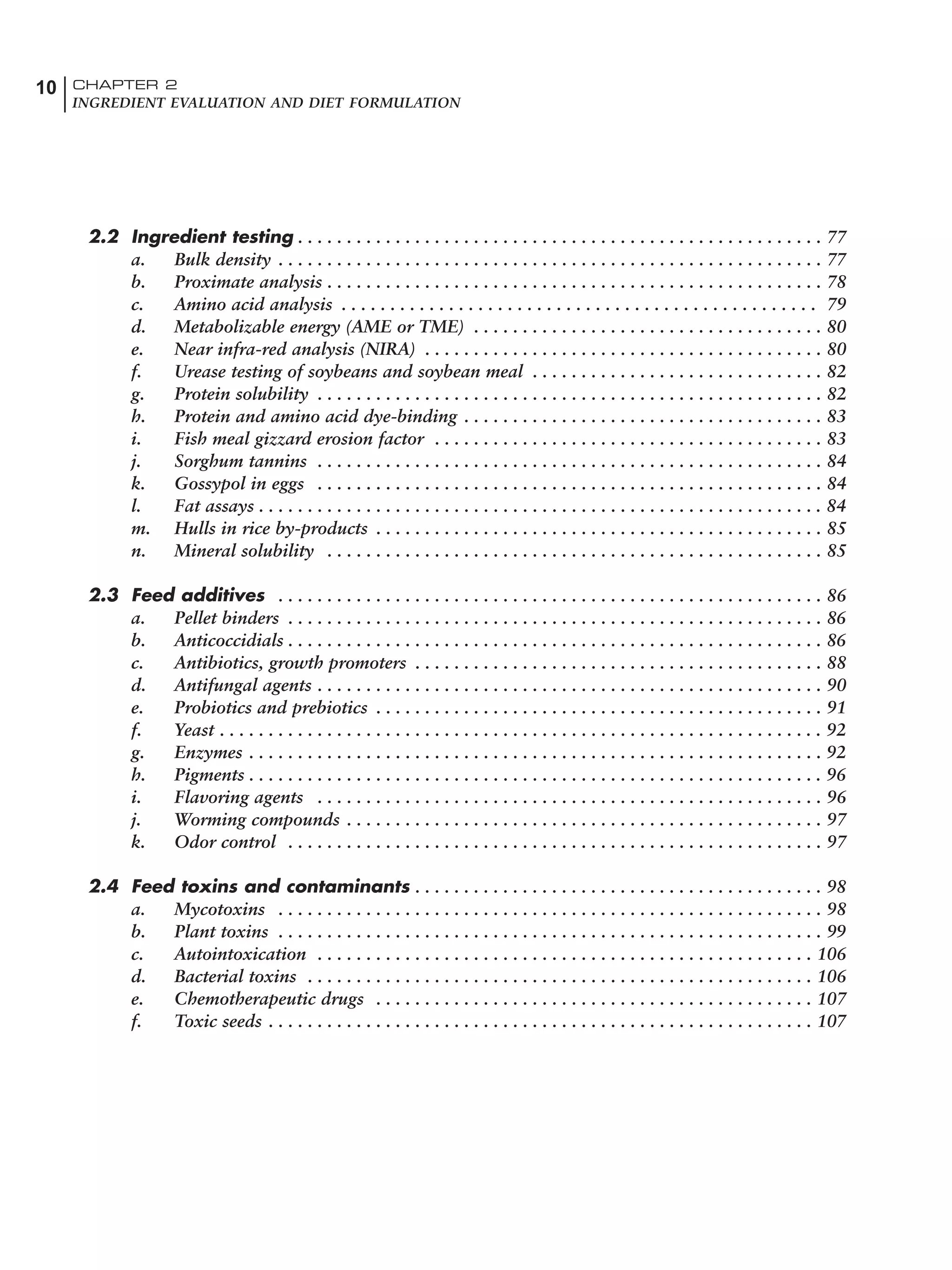 Ch2. ingredient evaluation and diet formulation | PDF