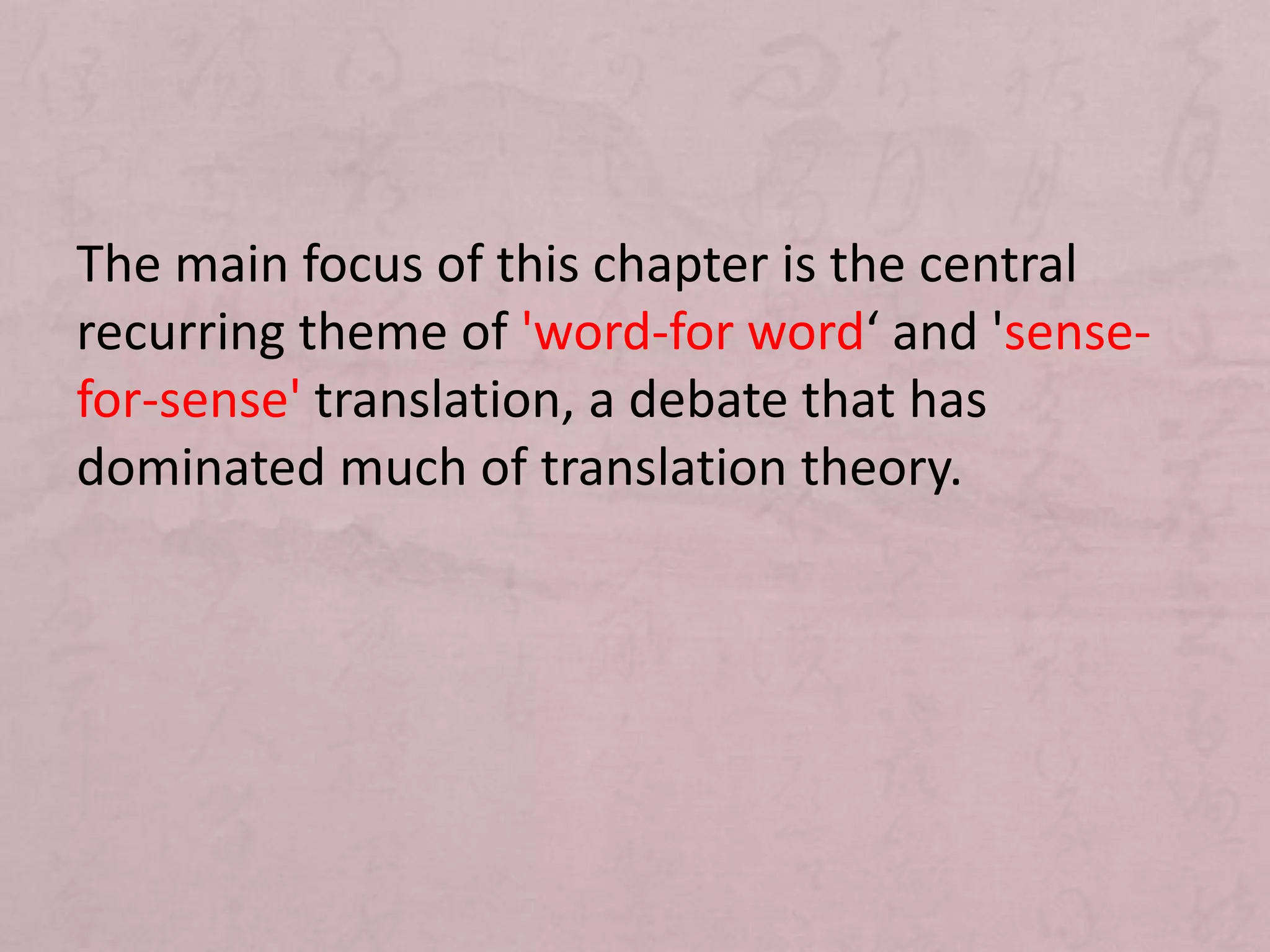 Translation theory before the 20th century | PPTX