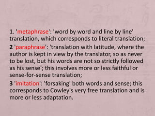 Translation theory before the 20th century | PPTX | Christianity ...