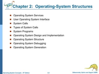 Operating system structures | PPTX | Operating Systems | Computer Software and Applications