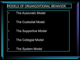 Models of Organizational Behavior Ch 2.ppt