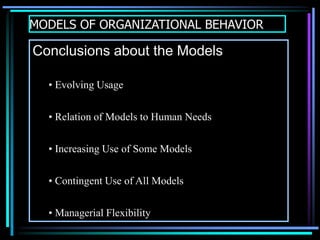 Models of Organizational Behavior Ch 2.ppt