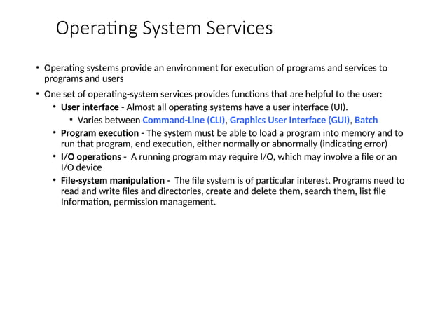 operating system introduction and organization | PPT
