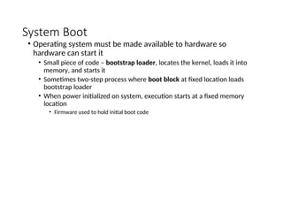 operating system introduction and organization | PPT