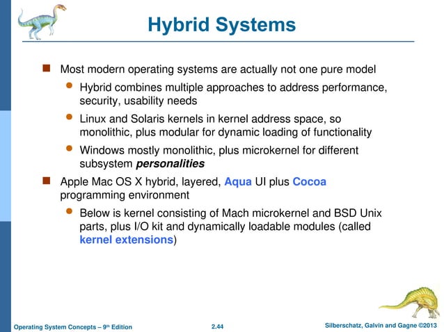 chapter 2 operating systems galvin slides | PPT | Operating Systems ...