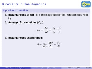 Kinematics and Dynamics of Particle: Comprehensive Physics Lecture ...