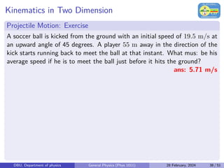 Kinematics and Dynamics of Particle: Comprehensive Physics Lecture ...