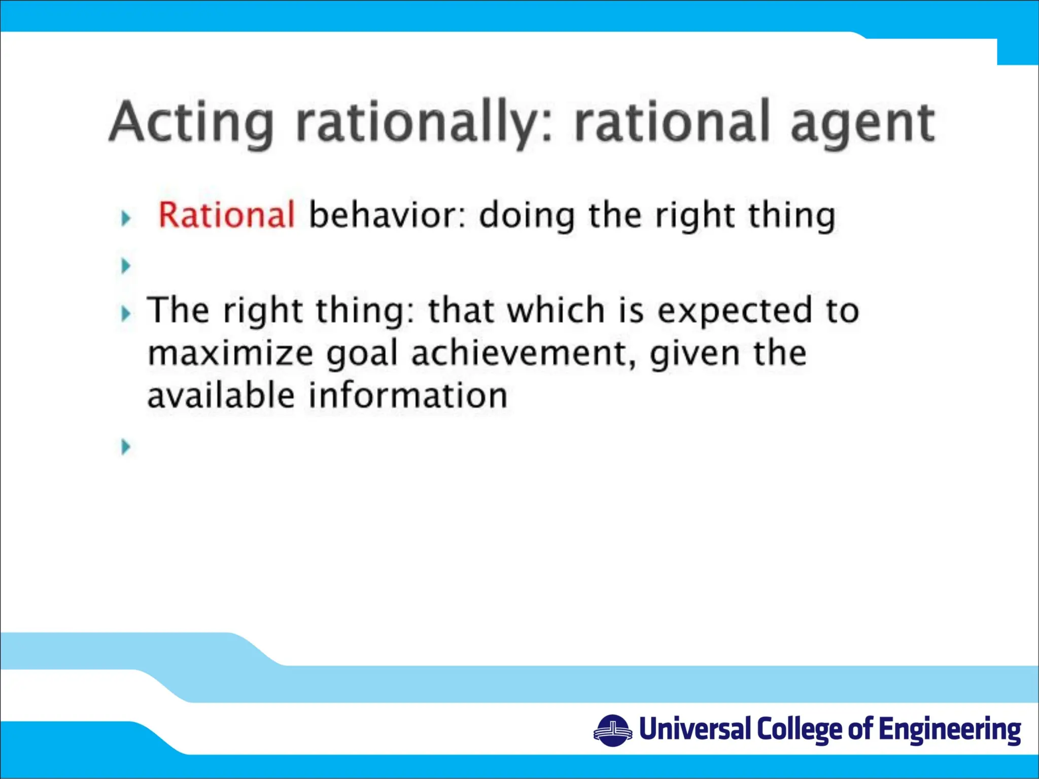 Artificial intelligence what is agent and all about agent | PPT