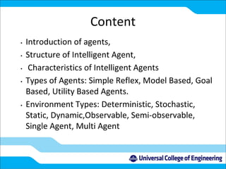 Artificial intelligence what is agent and all about agent | PPT