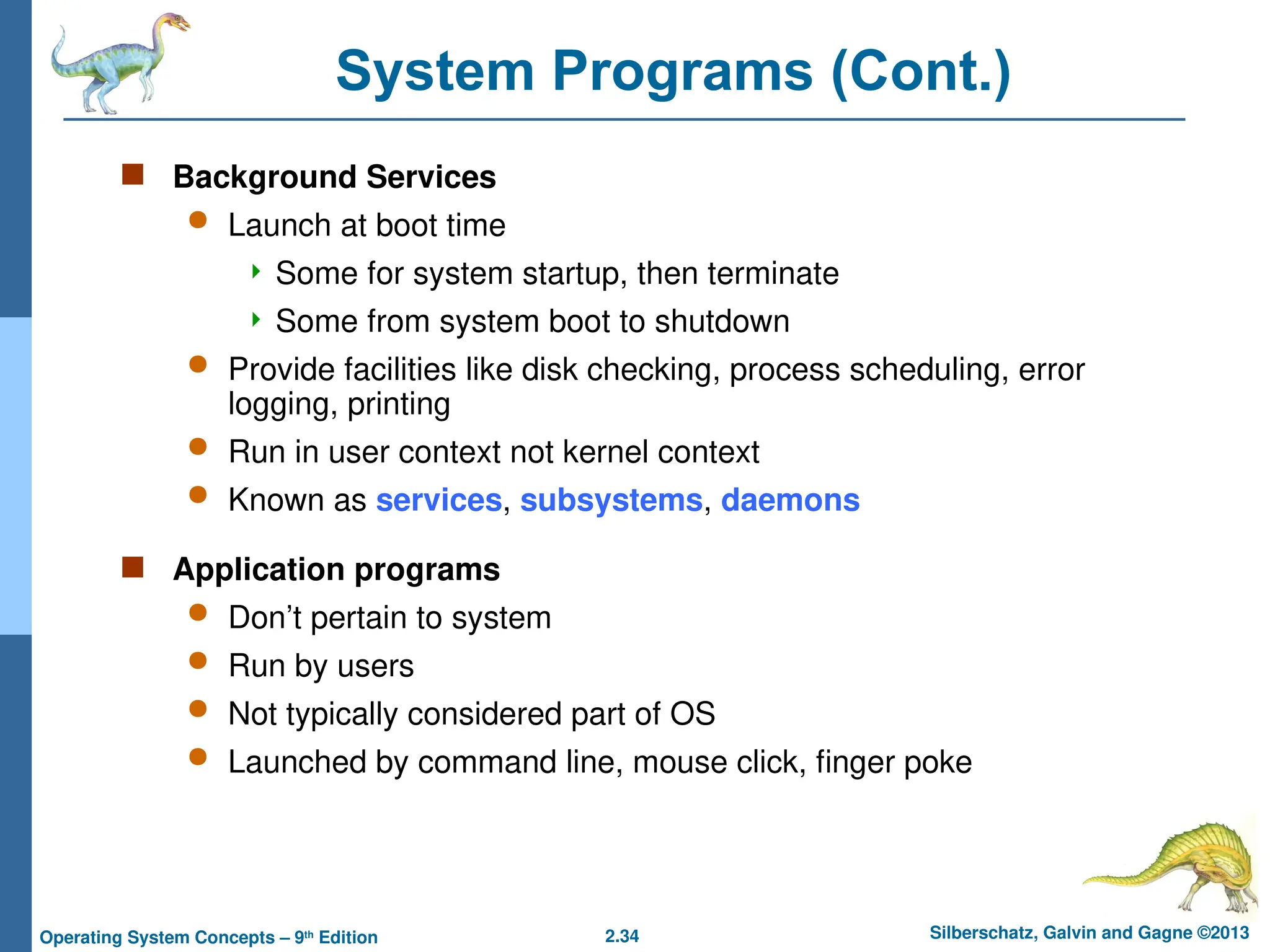 operating system structures by silberschastz | PPT