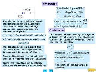 Ohms law from Basic Engineering Circuit Analysis | PPT