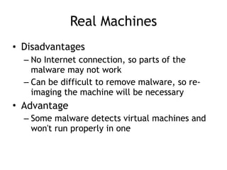CNIT 126 2: Malware Analysis in Virtual Machines & 3: Basic Dynamic ...